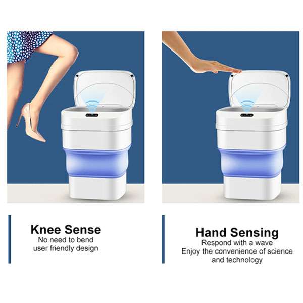 Portable And Foldable Smart Sensor Dustbin