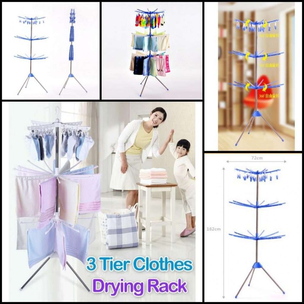 3-Tier Laundry Drying Rack